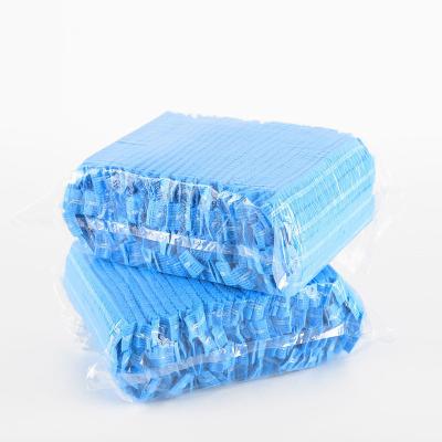 China Disposable Non Woven Medical Bouffant Clip Cap Elastic Disposable Doctor Nurse Bouffant Caps for sale