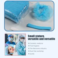 China Disposable Non Woven Medical Bouffant Clip Cap Elastic Disposable Doctor Nurse Bouffant Caps for sale
