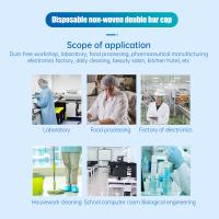 China Disposable Non Woven Medical Bouffant Clip Cap Elastic Disposable Doctor Nurse Bouffant Caps for sale
