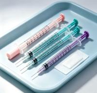 China Disposable Insulin Syringe 0.5cc 1cc  Medical Etral Thin Wall Insulin Syringes with Customized Color for sale