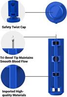 China Sterile Blood Lancets with Safety Cap100pcs/Box for sale