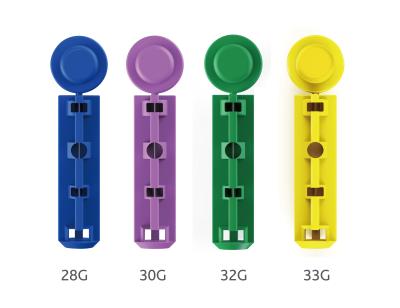 China Sterile Blood Lancets with Safety Cap100pcs/Box for sale