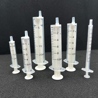 China PVC Two Part Syringe Without Rubber Stopper Disposable Sterile Syringe for Hospital Use for sale