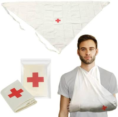 China Latex-Free 100% Cotton Triangular Bandage Medical Bandage for Fracture Support and Arm Sling First Aid for sale