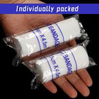 China 4 Inch × 4.1 Yards Cotton Spandex PBT Elastic Bandage for First Aid and Sports Care for sale