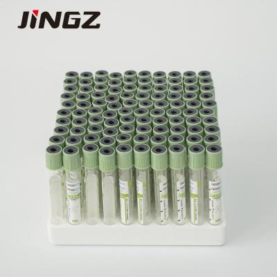 China ISO9001 Light Green Cap Blood Sample Collection Tube 13×75mm for sale