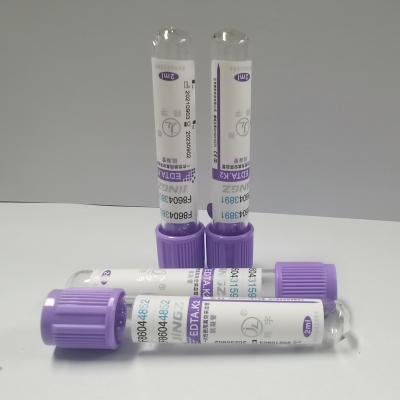 China 4ml Purple Cap K2 EDTA Tube 13*75mm For Blood Sample Collection for sale