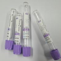 China 2ml K2 EDTA Vial Glass Plastic Purple Top Blood Collection Tube CE Mark for sale
