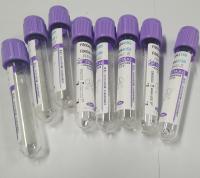 China Glass PET K2 Edta Vacuum Tubes 2ml 3ml 4ml Purple Cap Blood Tube for sale