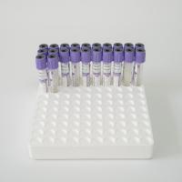 China 2ml K2 EDTA Vial Glass Plastic Purple Top Blood Collection Tube CE Mark for sale