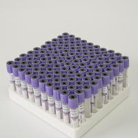 China 2ml K2 EDTA Vial Glass Plastic Purple Top Blood Collection Tube CE Mark for sale