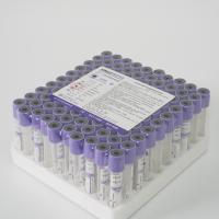 China Glass PET K2 Edta Vacuum Tubes 2ml 3ml 4ml Purple Cap Blood Tube for sale