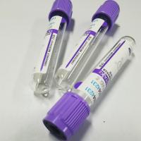 China Purple Cap Vacuum EDTA Blood Collection Tube K3 EDTA 3.2mg/ml Plastic Test Tube for sale
