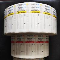 China 50*19mm Medical Blood Tube Labels 50-60mic Thickness Roll Packing for sale