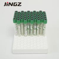 China 13*75mm Green Top Lithium Heparin Tube 4 Ml Blood Tubes For Biochemical Tests for sale