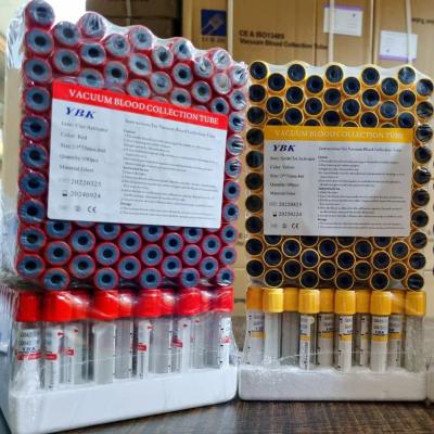 China Vacuum Blood Sample Collection Tubes with Red Yellow Green Blue Black Purple Color for sale