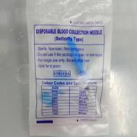 China Sterile Venous Blood Collection Needles Scalp Vein Sets Blue 23G Medical Grade for sale