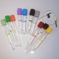 China Vacuum Blood Sample Collection Tubes with Red Yellow Green Blue Black Purple Color for sale