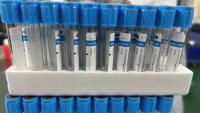China OEM 100pcs/Rack Blood Test Bottle Addictive Clot Activator/Sodium Citrate/Heparin/Fluoride for sale