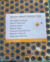 China 13x100mm Gel Clot Activator Tube 6ml For Medical Blood Testing for sale