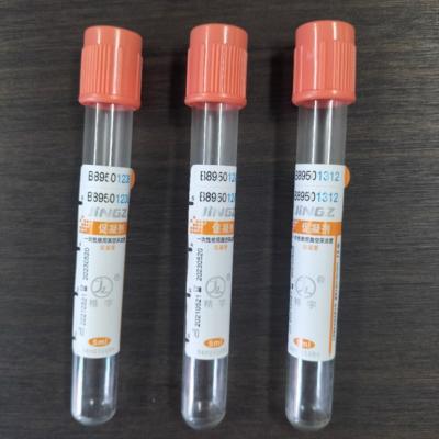 China Red Coagulation Tube With Clot Activator 4ml Glass Pet Vacuum Tube for sale
