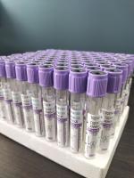 China Glass K2 EDTA Tube for 1ml-10ml Capacity with Purple Tube Label Color in Glass Material for sale