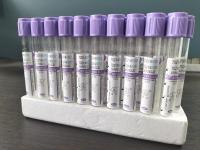 China CE Approved K2 EDTA Tube Purple top cap medical blood collection tube Type 1ml-10ml for sale
