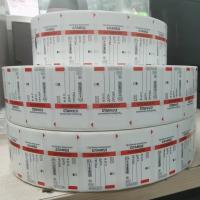 China Custom Printed Waterproof Adhesive Label Sticker for Carton Sealing and Packaging for sale