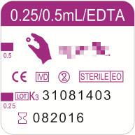 China Blood Tube Labels EDTA Tube Labels Blood Collection Tube Stickers for sale