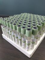 China Medical Blood Collection Tube 2ml-10ml Light Green Cap Blood Test Tube With Press Cap for sale