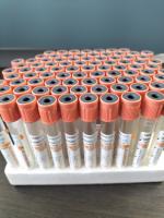 China Orange Or Red Cap Pro-coagulation Tube With Clot Activator 4ml 5ml 6ml Blood Test Tube for sale
