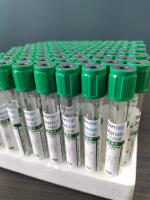 China Green Cap 2ml-10ml Sodium Heparin Tube For Medical Blood Collection Test Tube for sale