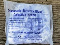 China Single Winged  Butterfly Needle Blood Collection Needle 21G 22G 23G 24G 25G With Ce Mark for sale