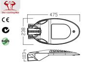 China 40W Die Casting Aluminium LED Street light Fixtures 2700-6500k IP65 for Main Road for sale
