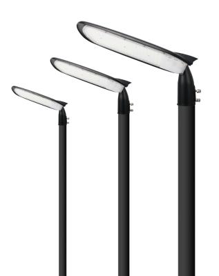 China Energy Saving High Efficient IP65 Aluminum Street Light Housing With Black Glass for sale