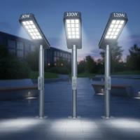 China 80W, 100W, 120W SMD 3030 LED outdoor street lamps with ±15° adjustable rangeInput voltage: AC 90~305V for sale