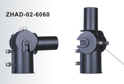 China Die Casting Aluminum 60mm LED Street Light Adapter Bracket Adjustable Lamp Arm for sale
