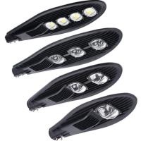 China Sandy Black / Silver 120W IP66 COB Street Light Aluminum Housing 720x280x95mm for sale
