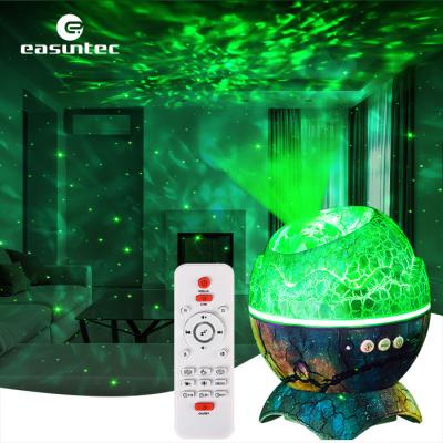 China Galaxy Star Projector Dinosaur Egg with 14 Ocean Wave Modes, 19 White Noise Types, and 5M Remote Control - 120×120×140mm for sale