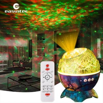 China Dinosaur Egg Star Projector Night Light 360 Rotation Bluetooth Music 14 Modes for sale