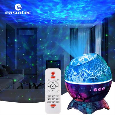 China Rotatable Bluetooth Galaxy Nebula Projector Light with 14 Lighting Modes, 19 White Noise Options, 120×120×140mm Dinosaur Egg Design for sale