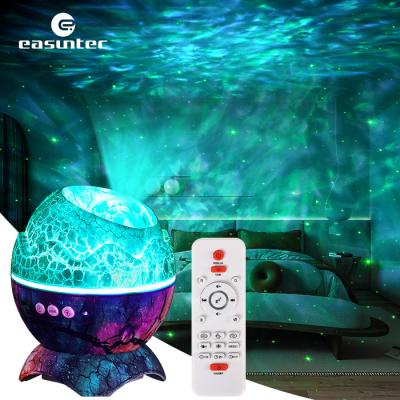 China 5V 2A Dinosaur Egg Galaxy Projector with 14 LED Nebula Effects, Bluetooth Music and Voice Control for Room Decor for sale
