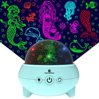 China 5V 1A 3W Animal Starry Night Light Projector with 9 Color Modes and 360° Rotation for Kids Rooms for sale