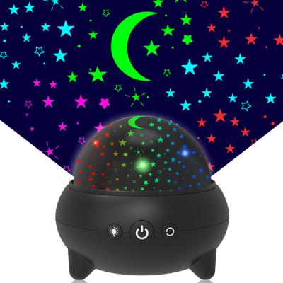 China 360° Rotatable Starry Night Light Projector with 9 Color Modes, 120×120×125mm Size, USB Type-C Power for sale