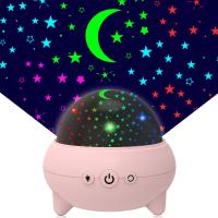 China Adjustable Ceiling LED Star Light Projector with 360° Rotation and 8 Color Modes - 120×120×125mm for sale