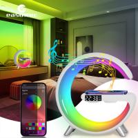 China 12V 15W Smart Light Sound Machine with Sunrise Alarm, Bluetooth Speaker & Wireless Charger for Home Use for sale