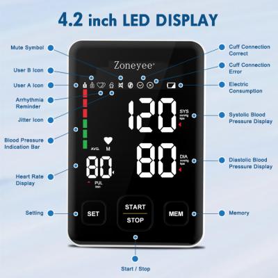 China 2023 New Digital Blood Pressure Monitor at Home Portable Cheaper bp Machine with Stand for sale