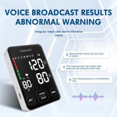 China New Design Household Smart Electronic Sphygmomanometer LED Display Digital Machine Arm BP Monitor Blood Pressure Machine for sale