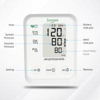 China Large LCD Automatic Digital Smart Sphygmomanometer With Voice Broadcast White Upper Arm Blood Pressure Meter Bp Monitor for sale
