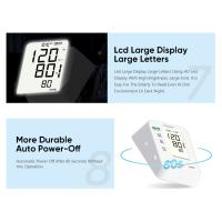 China Large LCD Automatic Digital Smart Sphygmomanometer With Voice Broadcast White Upper Arm Blood Pressure Meter Bp Monitor for sale